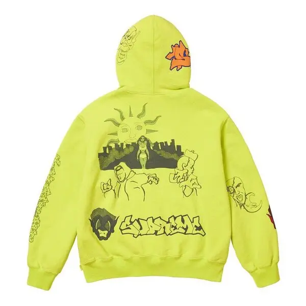 Supreme Sunrise Hooded Sweatshirt 'yellow Multi-color