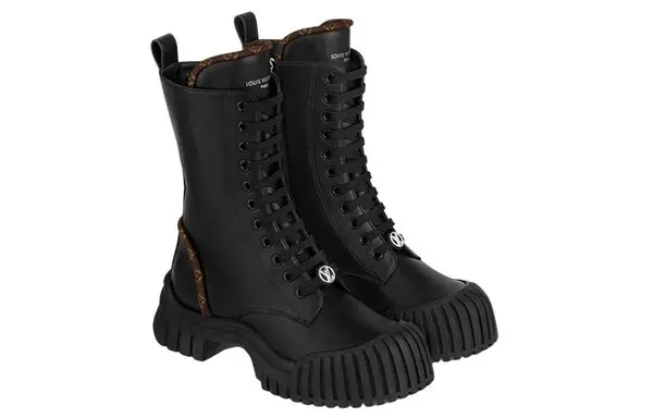 LOUIS VUITTON Circle Ruby Flat Ranger Boots