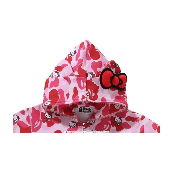 A BATHING APE X Hello Kitty Camouflage Full Zip Hoodie - Pink