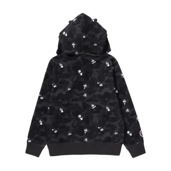 A BATHING APE X Kuromi Camo Full Zip Hoodie - Black