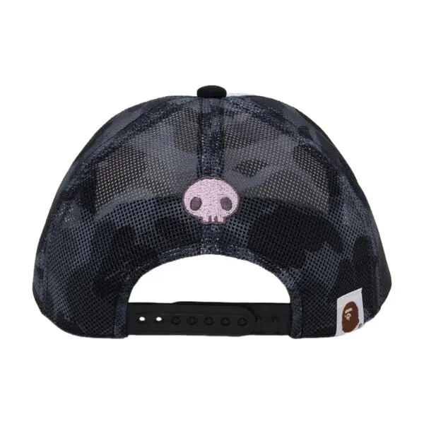 A BATHING APE X Kuromi Abc Camo Mesh Cap