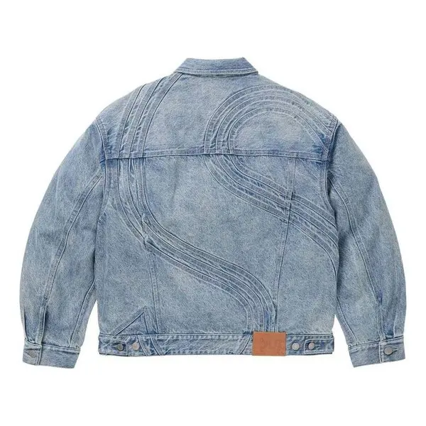 Supreme S Logo Denim Trucker Jacket