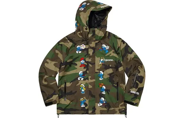 Supreme X Smurfs Gore-tex Shell Jacket