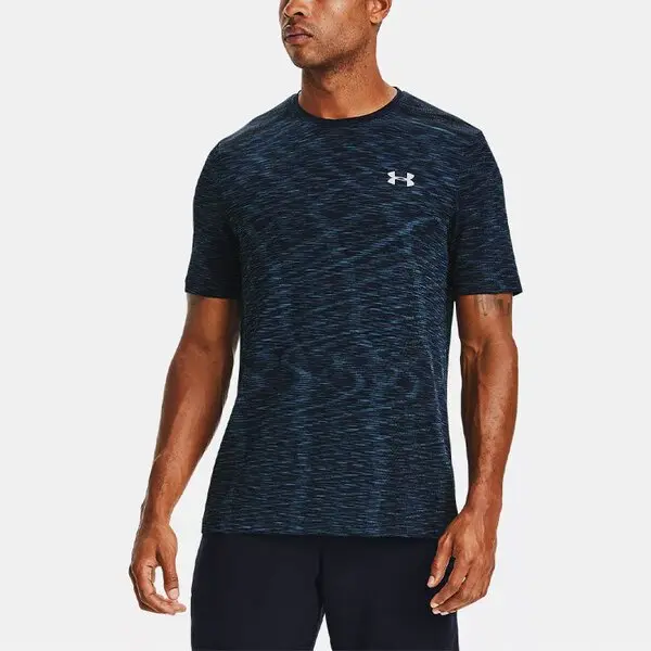 Under Armour Seamless Short Sleeve T-shirt - College Navy