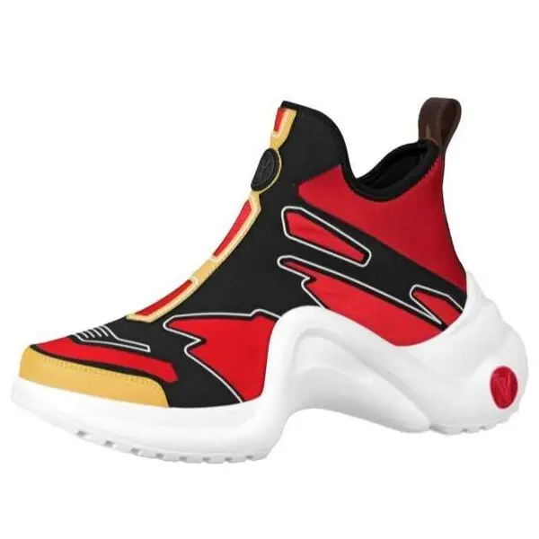 LOUIS VUITTON Archlight Ankle Sneakers - Red/black/white