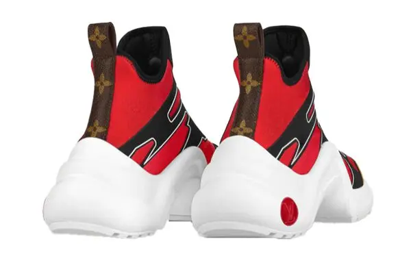 LOUIS VUITTON Archlight Ankle Sneakers - Red/black/white