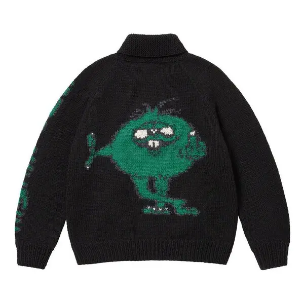 Supreme Camacho Cowichan Sweater 'black Green