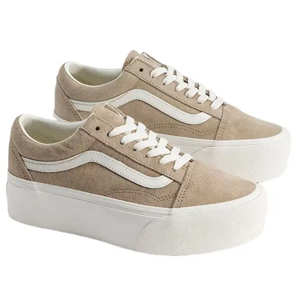 VANS Old Skool Platform Sneakers - Incense/white