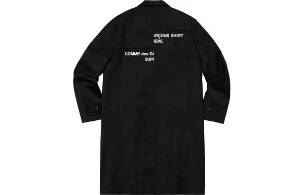 Supreme Fw18 X Comme Des Garcons Shirt Wool Overcoat