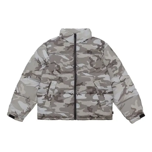 Supreme Fw18 Reflective Camo Snow Jacket - Grey