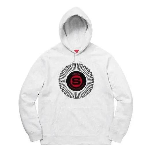 Supreme Chenille Appliqu Hooded Sweatshirt - White/black/red