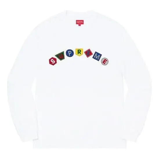 Supreme Geo Arc L/s Top - White