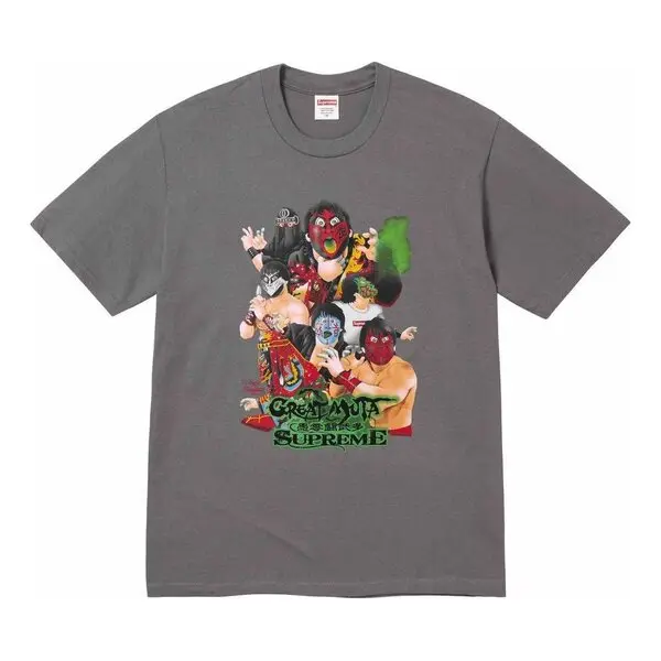 Supreme Great Muta Charcoal T-shirt - Grey