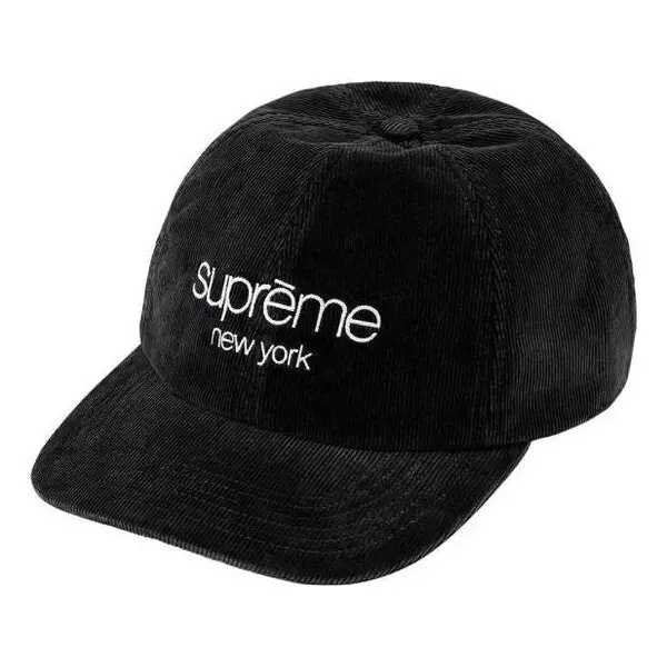 Supreme Gore-tex Corduroy Classic Logo 6-panel 'black White