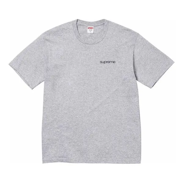 Supreme Nyc Logo T-shirt 'grey Black - Grey/black