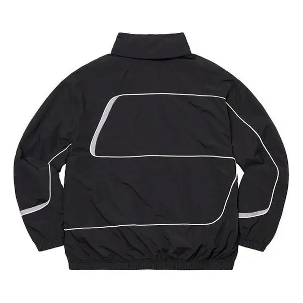 Supreme Paneled Track Jacket - Black/white