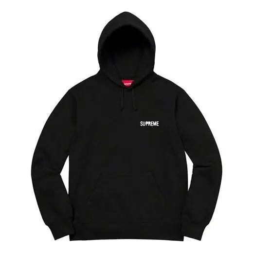Supreme Restless Youth Hooded Sweatshirt - Black/white