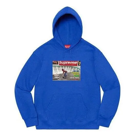 Supreme X Thrasher Hooded Sweatshirt 'blue White Red - Blue/white/red