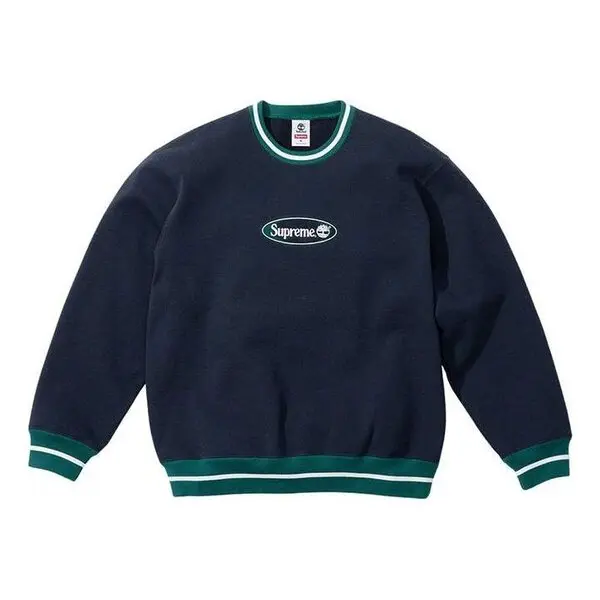 Supreme X Timberland Crewneck 'navy Green