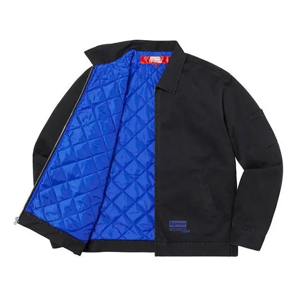 Supreme X Junya Watanabe Comme Des Garons Printed Work Jacket - Black/navy