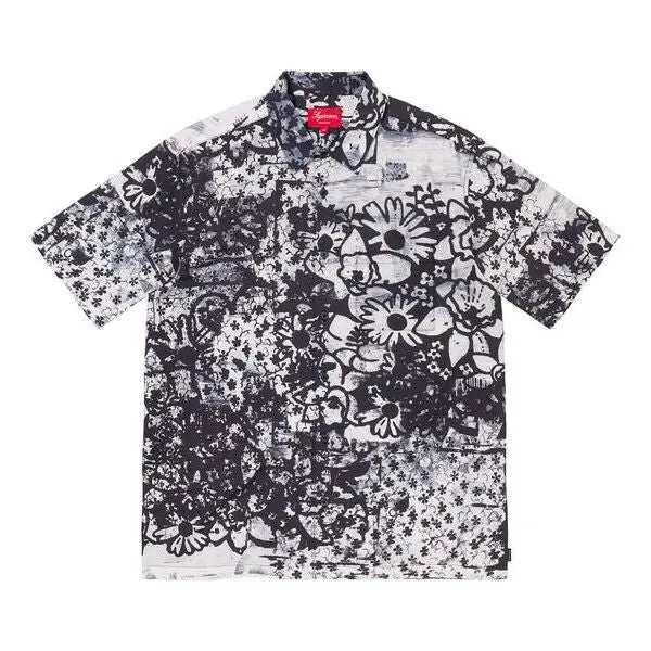 Supreme X Christopher Wool S/s Shirt 'white Black