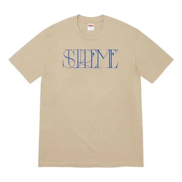 Supreme Winter T-shirt 'tan Blue - Tan/blue