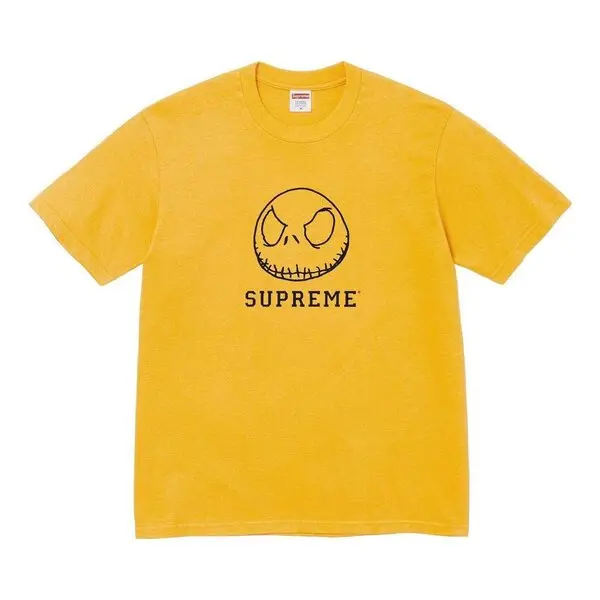 Supreme Skeleton T-shirt 'yellow Black - Yellow/black