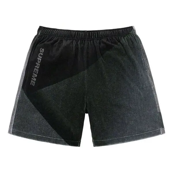 Supreme Geo Velour Shorts - Black