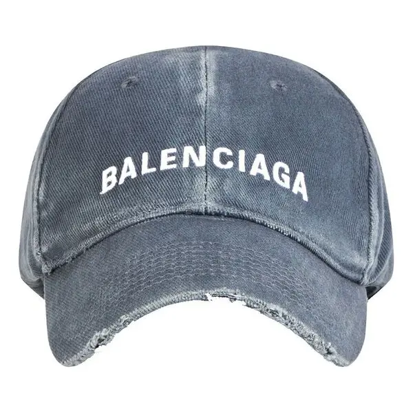 Balenciaga Logo Baseball Cap - Grey