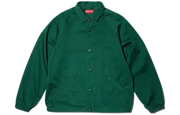 Supreme X Antihero Snap Front Twill Jacket 'green Red
