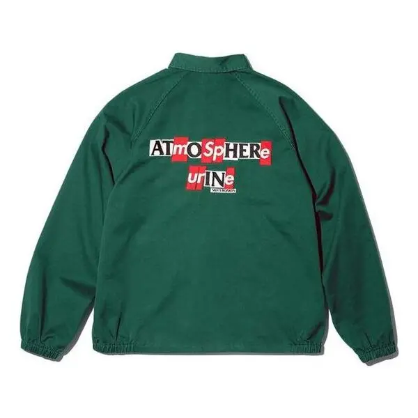 Supreme X Antihero Snap Front Twill Jacket 'green Red