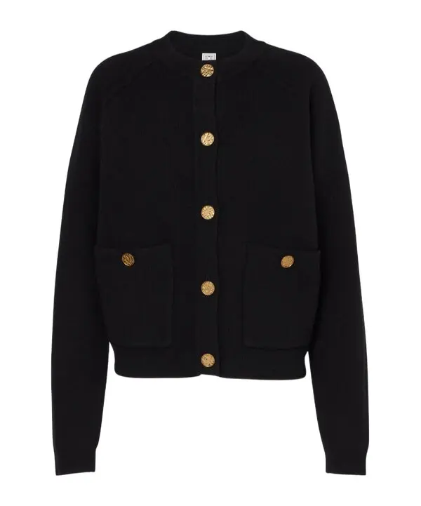 TOTEME Wool And Cashmere-blend Cardigan With Button Fastening