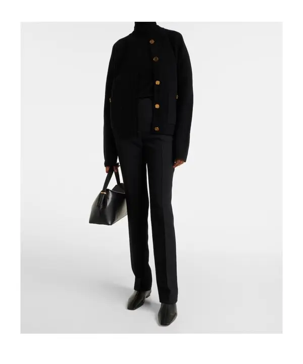 TOTEME Wool And Cashmere-blend Cardigan With Button Fastening