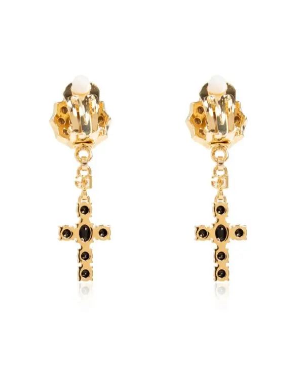 Dolce & Gabbana Dolce Gabbana Embellished Clip Earrings