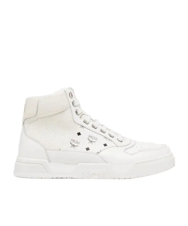 Mcm Logo High-top Sneakers