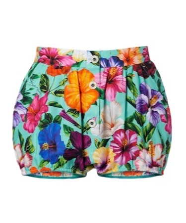 Dolce & Gabbana Floral Cotton Puffed Shorts