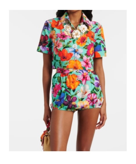 Dolce & Gabbana Floral Cotton Puffed Shorts