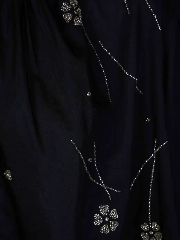 FORTE_FORTE Embroidered Floral Shirt - Black
