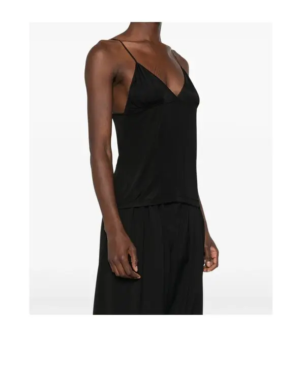 Saint Laurent Sleeveless V-neck Top