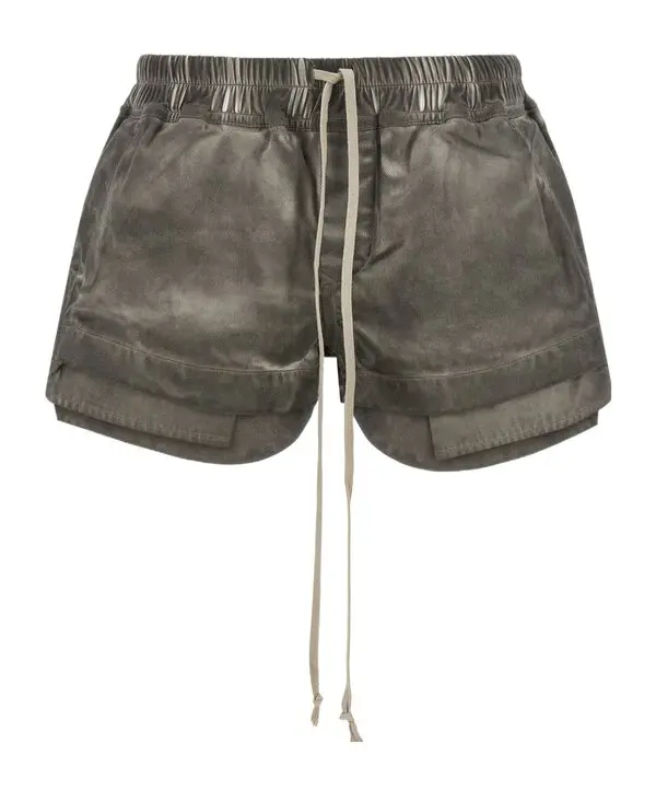Rick Owens Drawstring Boxers Shorts - Green