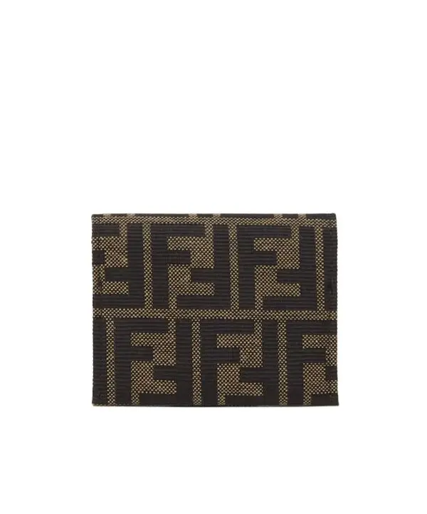 Fendi Ff Jacquard Card Case