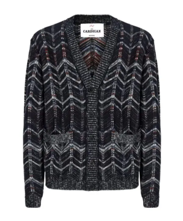 Missoni Chevron Ribbed-trim Cardigan