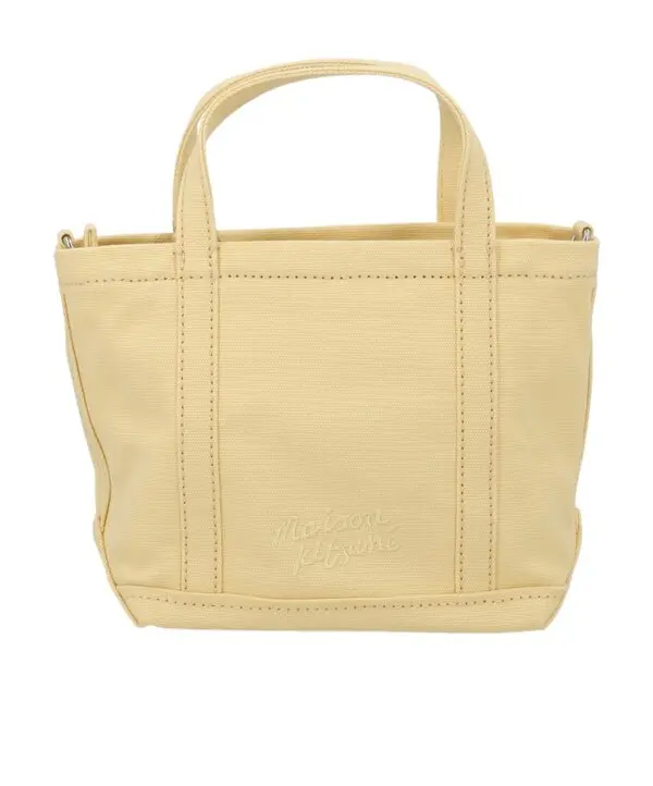 Maison Kitsuné Fox Head Embroidered Mini Tote Bag
