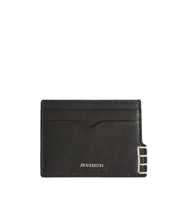 J.W.ANDERSON Whipstitch-detail Logo-print Cardholder