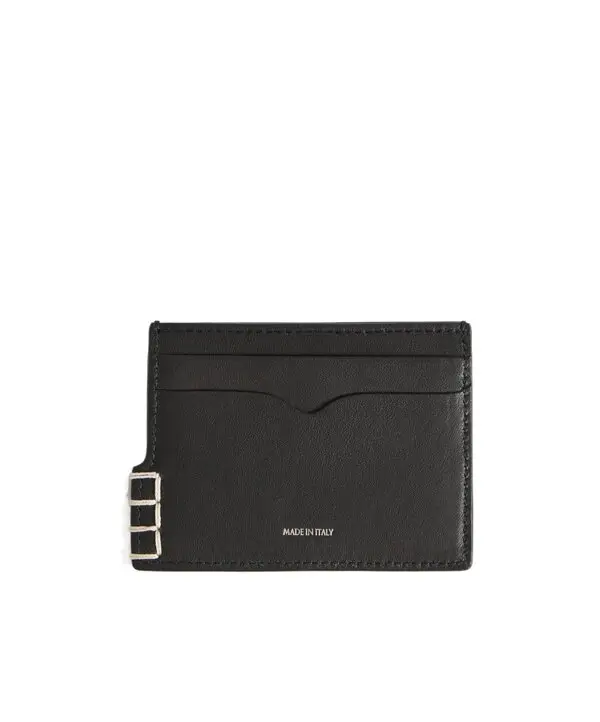 J.W.ANDERSON Whipstitch-detail Logo-print Cardholder