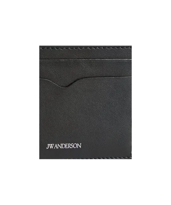 J.W.ANDERSON Whipstitch-detail Logo-print Cardholder