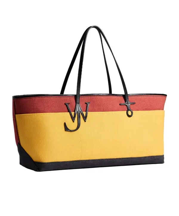 J.W.ANDERSON Color Block Tote Bag With Anchor Plaque