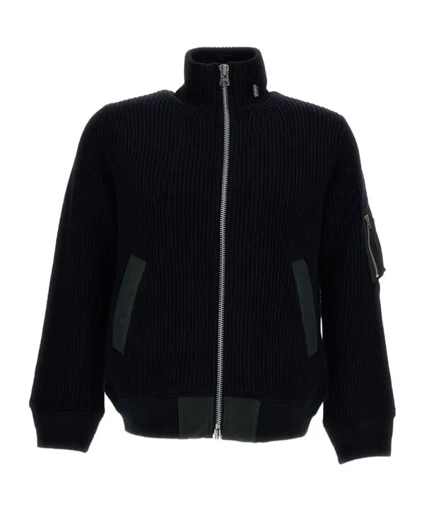 Sacai Zip-up Sweater