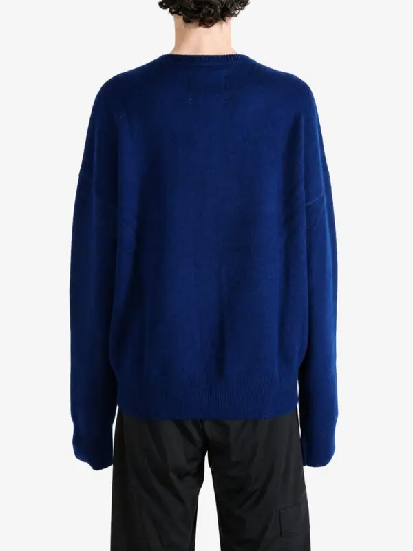 Extreme Cashmere Long-sleeved Half-zip Jumper - Blue
