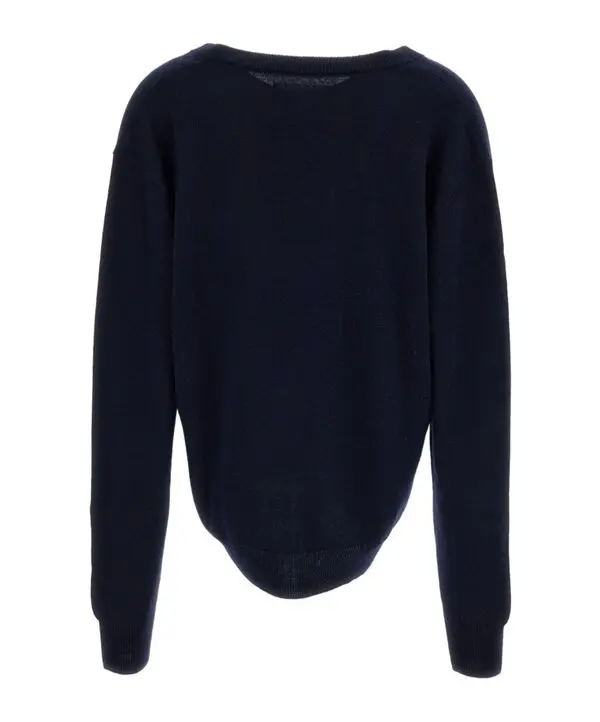 Extreme Cashmere Long-sleeved V-neck Jumper - Blue